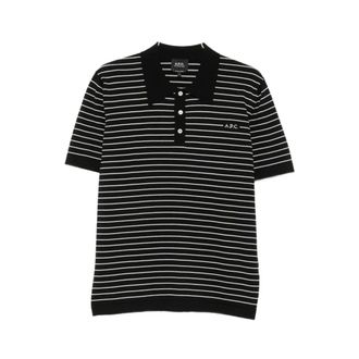 A.P.C. A.p.c., Homme, Tops, Noir, Taille: XL Polo