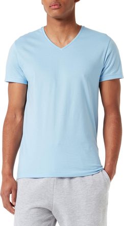 CALIDA Remix Basic Sleep T-Shirt Herren, V-Ausschnitt, aus 100% Baumwolle