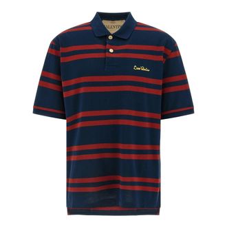 Valentino Garavani Chez Valentino Piqu&eacute; Polo Shirt - - Tops - Herren - Mehrfarbig - M