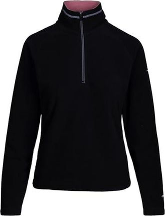 Trespass Skylar Micropolaire ultral&eacute;g&egrave;re et semi-zipp&eacute;e pour femme 130 g/m&sup2;, M&ucirc;re noir clair, XXL