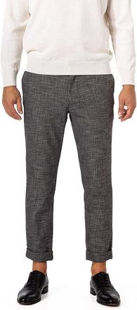 HUGO BOSS Herren Hose schwarz meliert