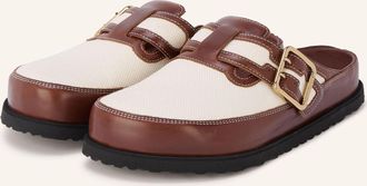 Birkenstock 1774 Birkenstock Pantoletten Boston Bold Canvas 1774 braun