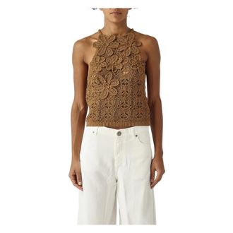 Pinko Pinko, Damen, Oberteile, Braun, MGr&ouml;&szlig;e