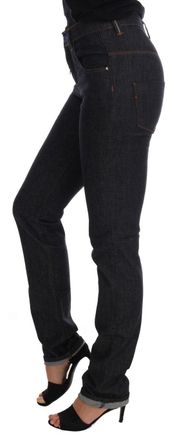 Costume National Womens Blue Cotton Stretch Slim Fit Jeans Clothing
