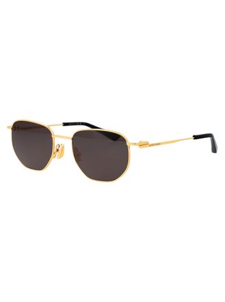 Bottega Veneta Unisex Sunglasses Bv1301s Gold-Grey Gold-Gold-Grey Metal Gold/gold/grey
