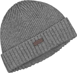 Barbour Mütze mit Fleece-Futter und Label-Aufnäher in