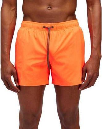 Sundek Costume Homme M905BDP7700 Fluo Orange Court Taille Élastique Stretch avec Poche PE24, orange., M