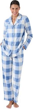 Damart Pyjama Maille Polaire Thermique Thermolactyl Femme Bleu Imprim&eacute; Taille 42-44 (M)