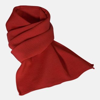 Hanseheld Strickschal aus 100% Schurwolle - Merino - Rot