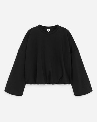 Arket Sweatshirt Mit Ballonschnitt -Schwarz