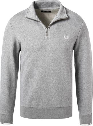 Fred Perry Herren Troyer grau unifarben