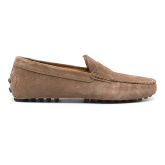 Tod's Wildleder-Loafer mit ikonischer Gummisohle - - Shoes - Herren - Braun - 40 EU