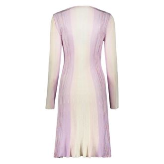 Missoni Geripptes Strick-Midi-Kleid mit Kontrasteins&auml;tzen - - Dresses - Damen - Mehrfarbig - M