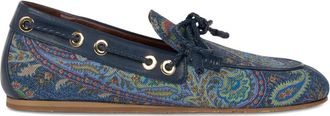 Etro Jeans-Loafer mit Paisleymuster - Blau