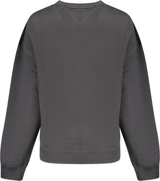 Tommy Hilfiger Logo-Embroidered Cotton Sweatshirt - Black