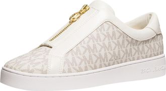 Michael Kors Keaton Damen-Sneaker mit Rei&szlig;verschluss zum Reinschl&uuml;pfen, Vanille, 35 EU