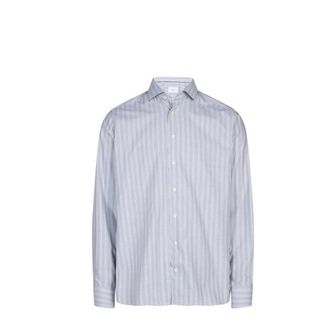 Eton Chemise manches longues &agrave; carreaux en coton