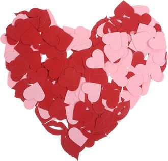 Supvox 200 St&uuml;ck Papierkonfetti Herzen und Lippen Rotes Hochzeitskonfetti aus Karton f&uuml;r Tischdekoration und Valentinstag Party
