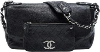 Chanel Sac bandouli&egrave;re vintage Pre-owned - Femme - Pre-owned - Noir - Taille: ONE Size