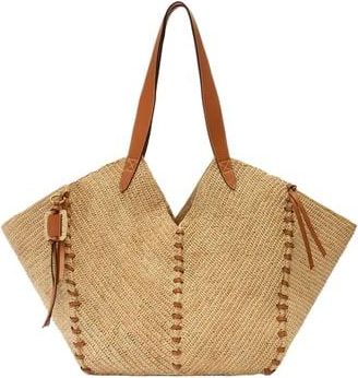 Isabel Marant Sac cabas Tampa en raphia et cuir