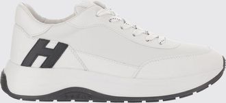 Hogan Baskets Hi-Light en cuir de veau lisse avec logo H ton sur ton