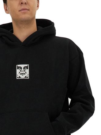 Obey Printed Cotton Sweatshirt - Black