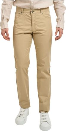 Bugatti Homme, Pantalons, Beige, Taille: S Pantalon en coton coupe slim