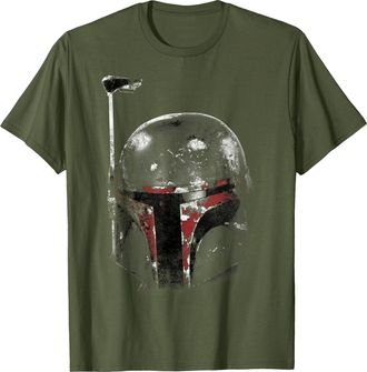 Star Wars Boba Fett Faded Helmet Poster T-Shirt