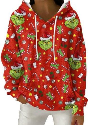 Generic Le Grinch Sweat A Capuche Femme Pyjama The Vetement Noel Sweet Moche Noël Vêtements Pulls Costume Sweatshirts Hiver 2025 Adulte Femmes Christmas De Po
