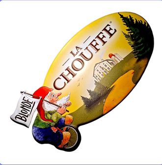 Generic La Chouffe Emailliertes Vintage-Schild, Sammlerst&uuml;ck, Retro-Wanddekoration, authentisch
