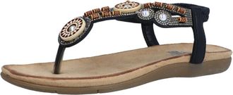 2Go Shoe Company Damen 8018-823 Flache Sandale, schwarz, 37 EU