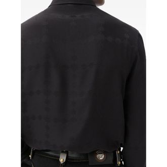 Versace Silk Twill Shirt - Black