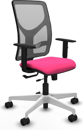 Piqueras y Crespo Schreibtischstuhl mit 1D-Armlehnen, h&ouml;henverstellbare Lendenwirbelst&uuml;tze, ausgestattet mit Syncro/Traslack und Schneideschaum, mit Rollen von 65 mm, N