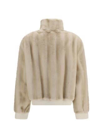 Sword 6.6.44 Faux Fur Jacket - Beige
