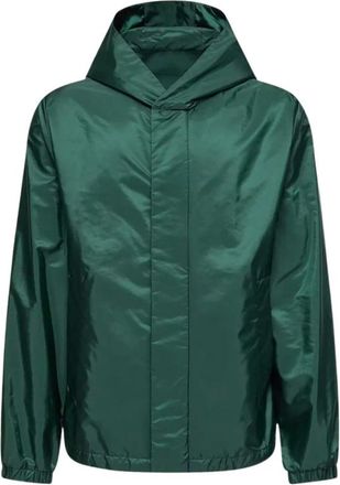 Moncler Homme, Vestes, Vert, Taille: XL Grandans Hooded Jacket