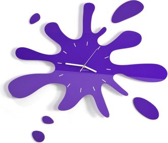 FlexiStyle z18k_8a Moderne wanduhr jugendzimmer Jungen Fleck, Violett (blaubeere) 64cm, wanduhr Teenager