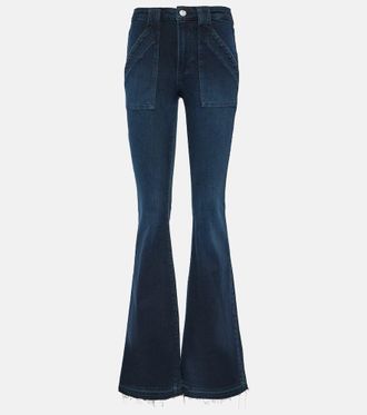 Frame Denim Jean flare Le High Flare Trapunto à taille haute