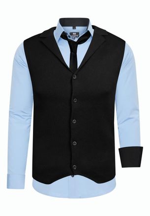 Rusty Neal Hemd mit Weste und Krawatte 3-teilig