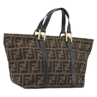 Fendi Pre-owned Zucca Canvas Tote Bag - - Pre-owned - Damen - Braun - ONE SIZE