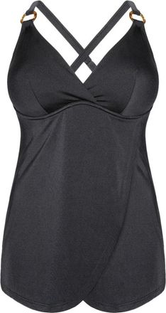 Fiorella Rubino Femme, Maillots de bain, Noir, Taille: 40 FR Haut de Tankini avec D&eacute;tail Anneau