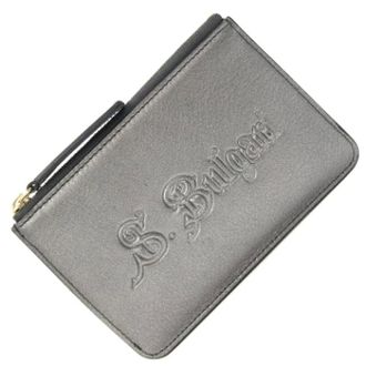 Bulgari unisex, Pre-owned, Gris, Taille: ONE Size Portefeuille en cuir Pre-owned