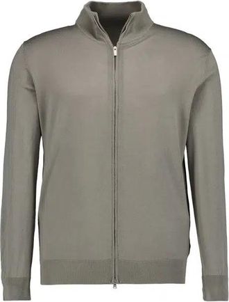 Boggi Milano Herren Sweatjacke grau unifarben