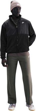 Nike Jacke f&uuml;r Herren, Durchgehender Rei&szlig;verschluss, Regul&auml;r (Schwarz/Wei&szlig;)