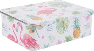 BESTONZON Healvian Kleine Metallbox mit Schiebedeckel Tragbare Blechdose aus Wei&szlig;blech Aufbewahrungsbox f&uuml;r S&uuml;&szlig;igkeiten Schmuck und Kleinteile Vintage Metallbeh