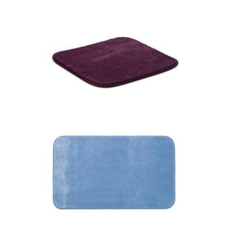 Gözze Badteppich Rio Premium 2er Set, 50x45 cm + 60x100 cm, Farbe: Beere