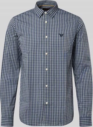 PME Legend Slim Fit Freizeithemd mit Kentkragen und Label-Stitching