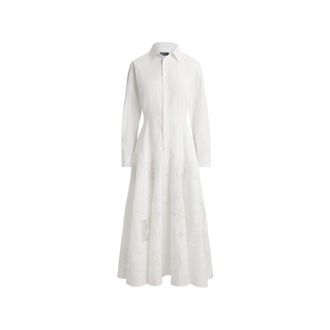 Polo Ralph Lauren Femme, Robes, Blanc, Taille: 36 FR Woven Shirt Dress