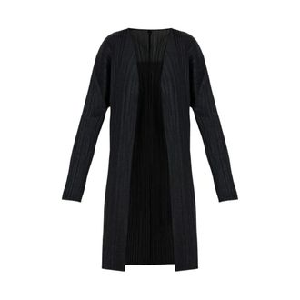 Issey Miyake Damen, Strickwaren, Schwarzk, MGröße