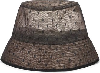 Red Valentino Femme, Accessoires, Noir, Taille: L Bob Visi&egrave;re en Maille &agrave; Pois