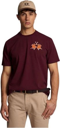 La Martina Homme, Tops, Rouge, Taille: 2XL Cornell T-Shirt